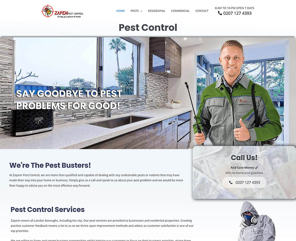 Zapem Pest Control • The Experts Open 7 Days 5*Rated ️